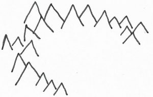 How to draw mountains on a map - an easy step by step guide.